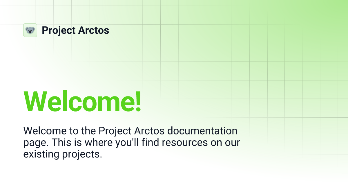 Welcome! | Project Arctos